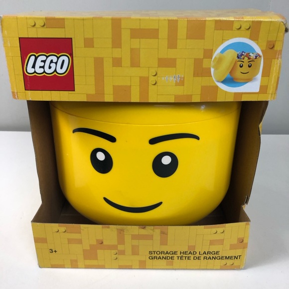 Lego | Toys | Lego Storage Head Large Nib Boy Design New | Poshmark